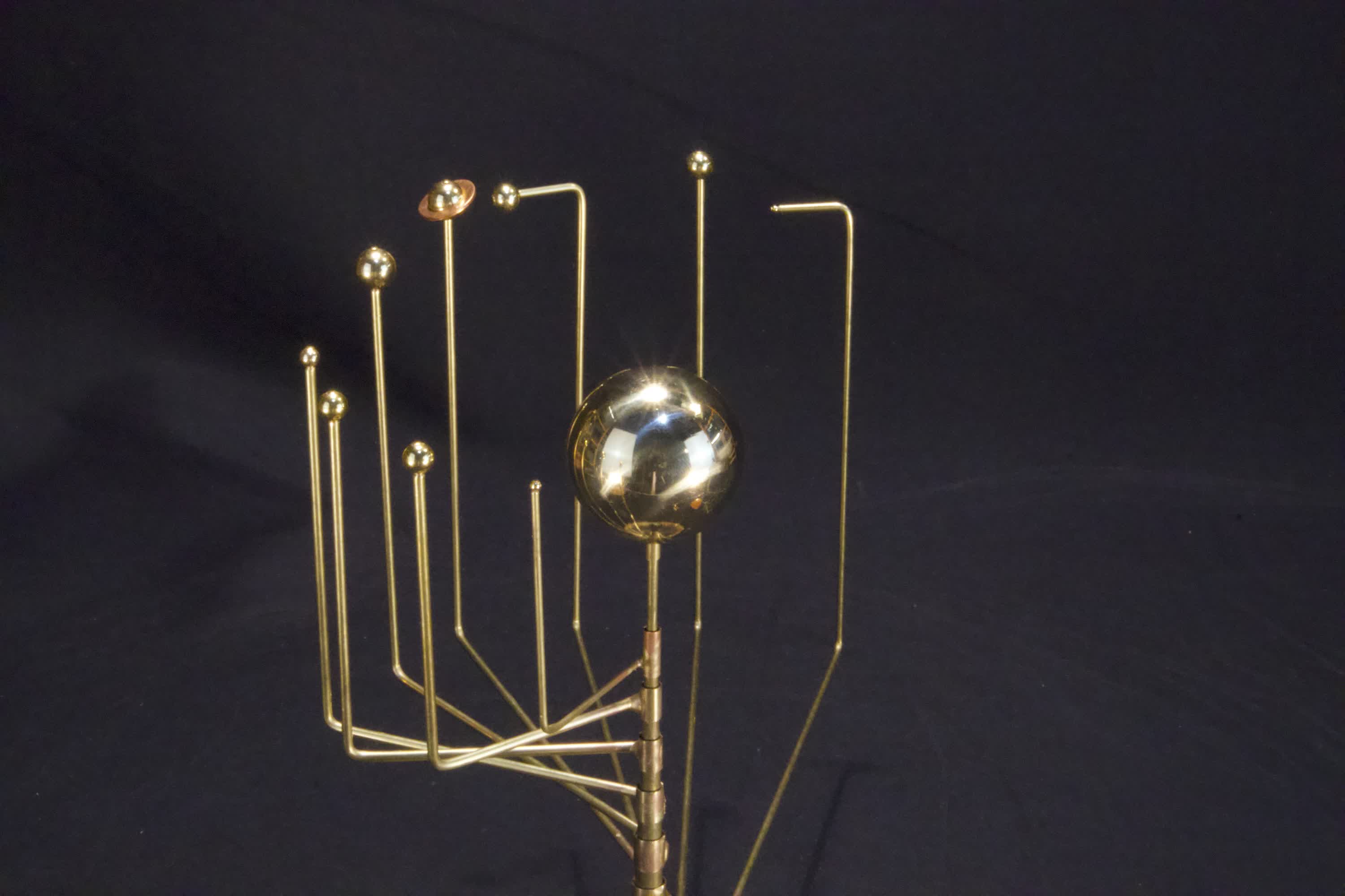 Wanderers Orrery – Handcrafted Brass & Stone Solar System Model (USA ...
