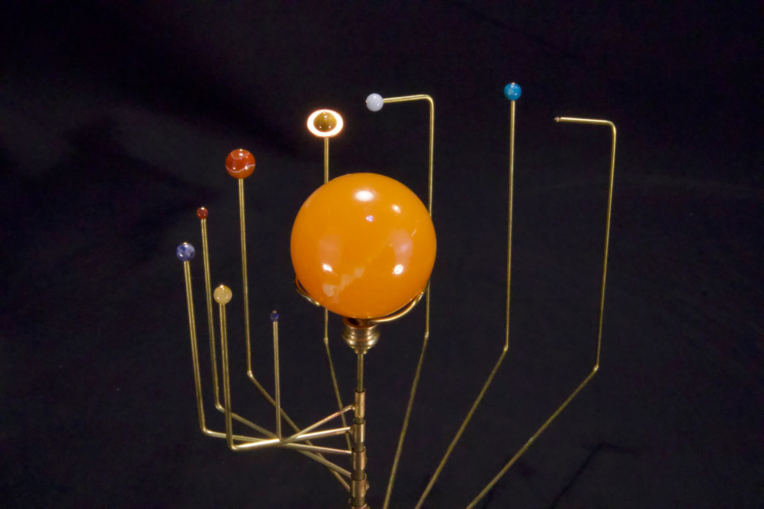 Wanderers Orrery – Handcrafted Brass & Stone Solar System Model (USA ...