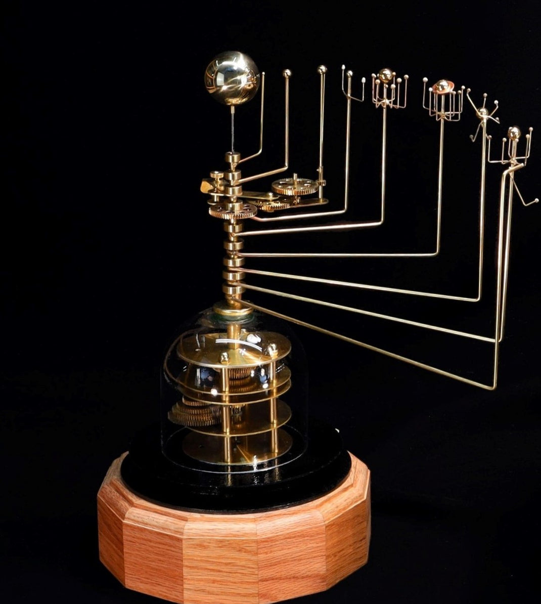 Wanderers Orrery – Handcrafted Brass & Stone Solar System Model (USA ...